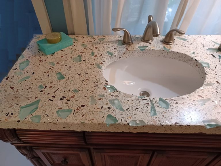 Terrazzo Vanity Top | Sink Countertop | Coulter Designs, LLC